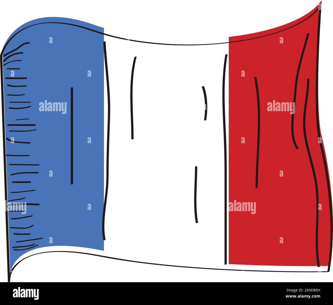 Vintage french patriotic illustration Stock Vector Images - Alamy