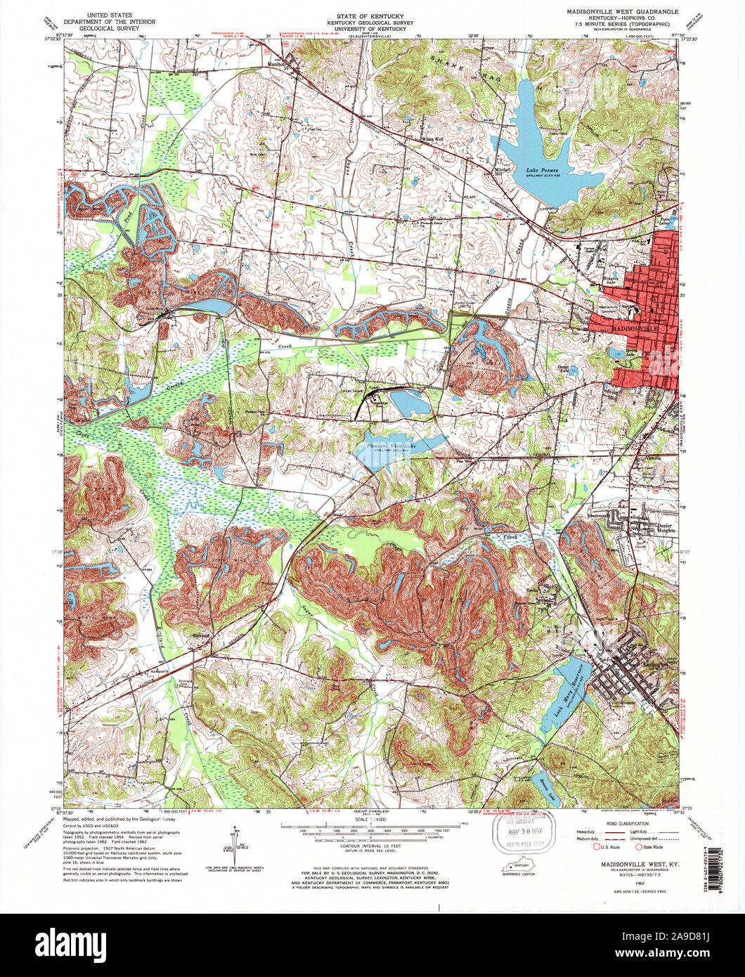 Madisonville kentucky map hi-res stock photography and images - Alamy