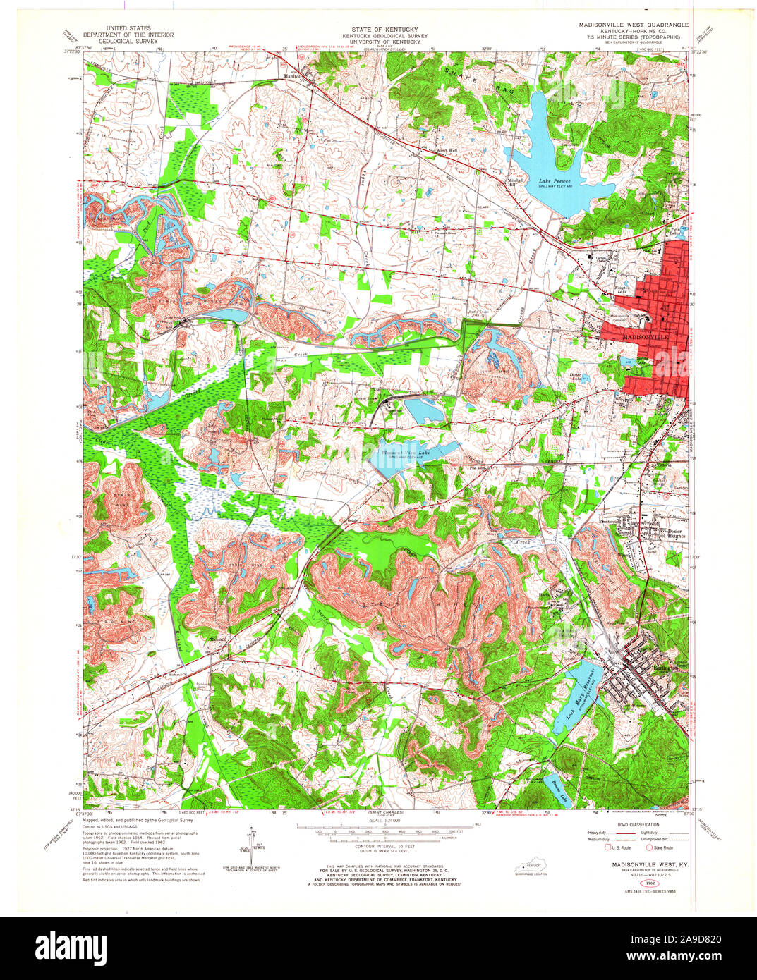 Madisonville kentucky map hi-res stock photography and images - Alamy