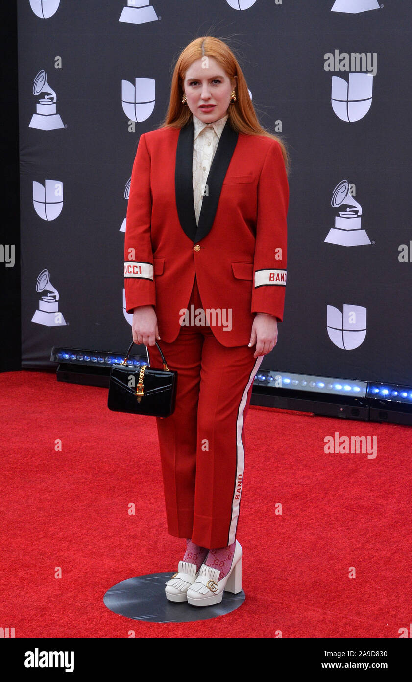 Las Vegas, United States. 14th Nov, 2019. Singer Victoria Kuhne arrives ...
