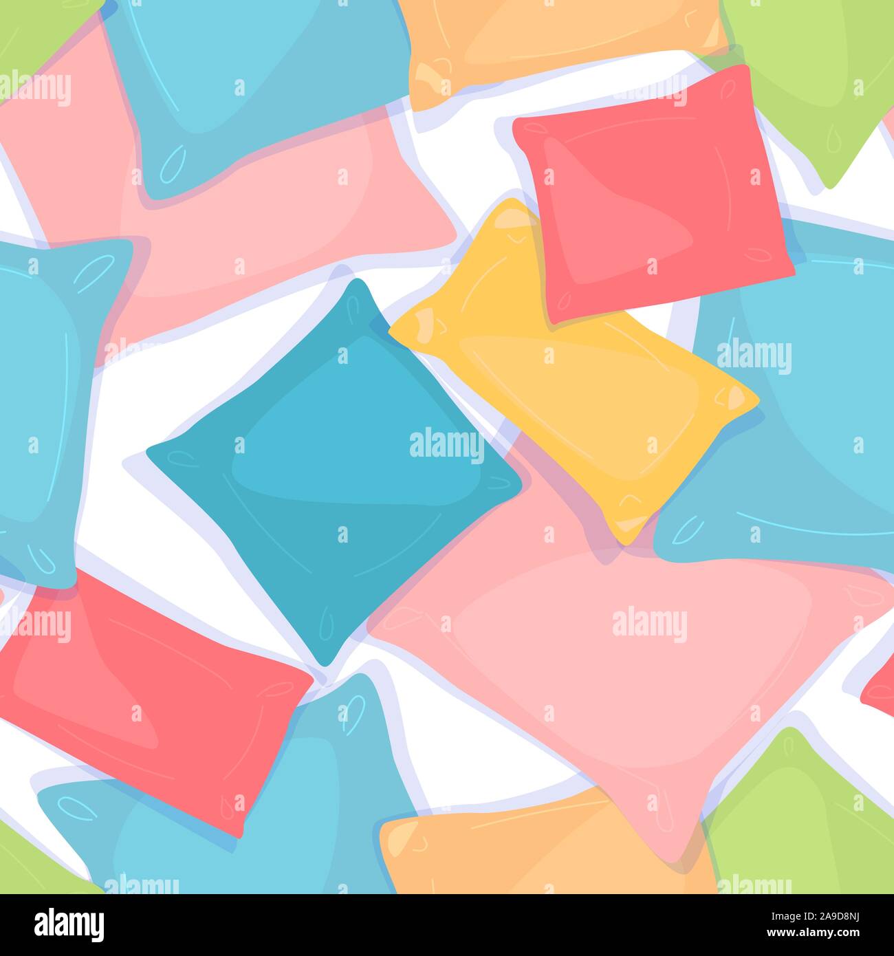 Pillows seamless pattern. Color geometric texture. Decoration element ...