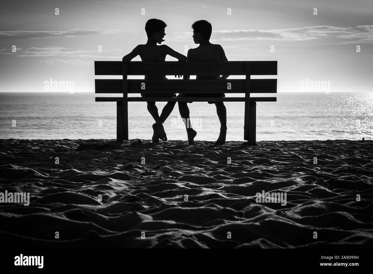 Jump by beautiful child Black and White Stock Photos & Images - Alamy