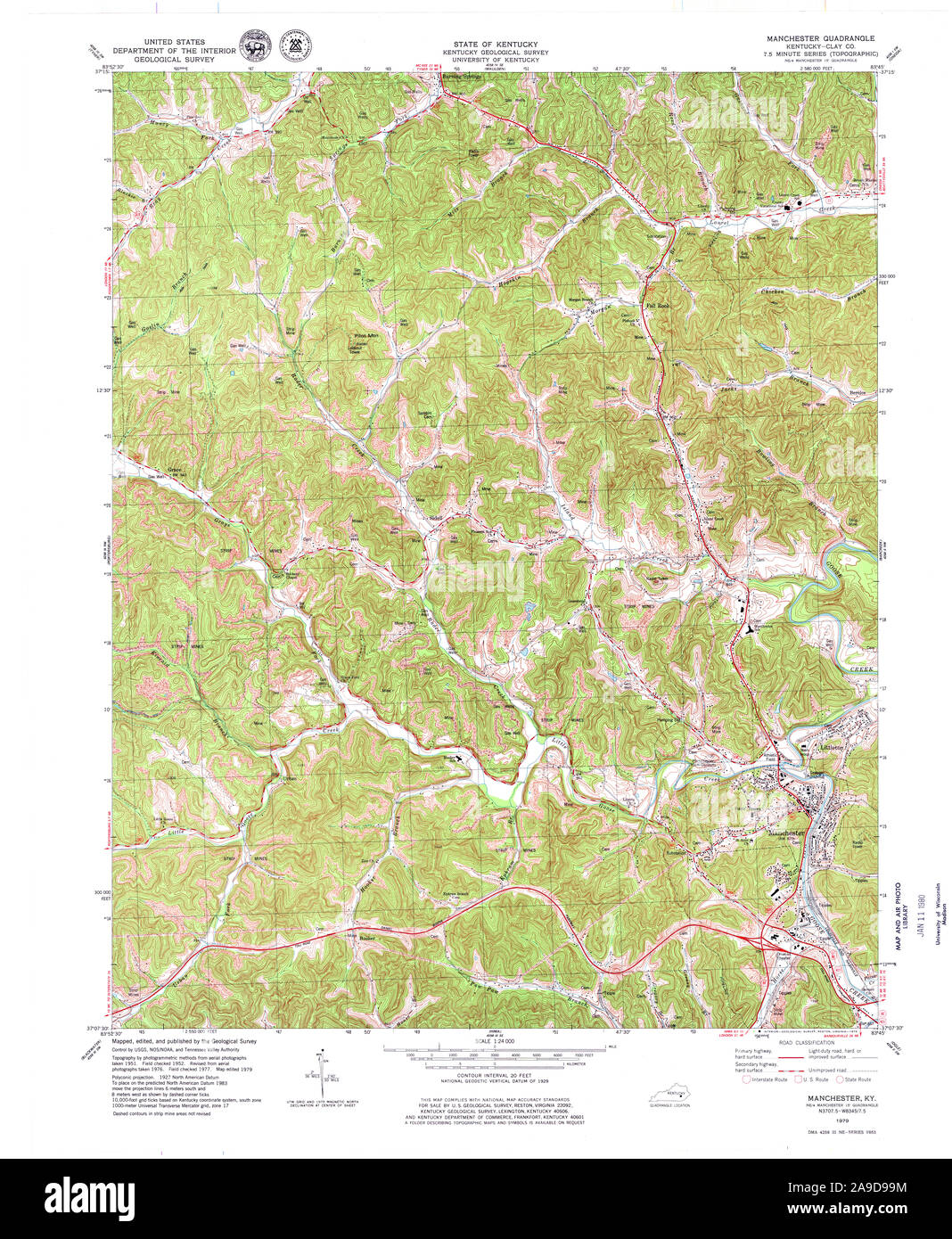 Manchester map 1979 hi-res stock photography and images - Alamy