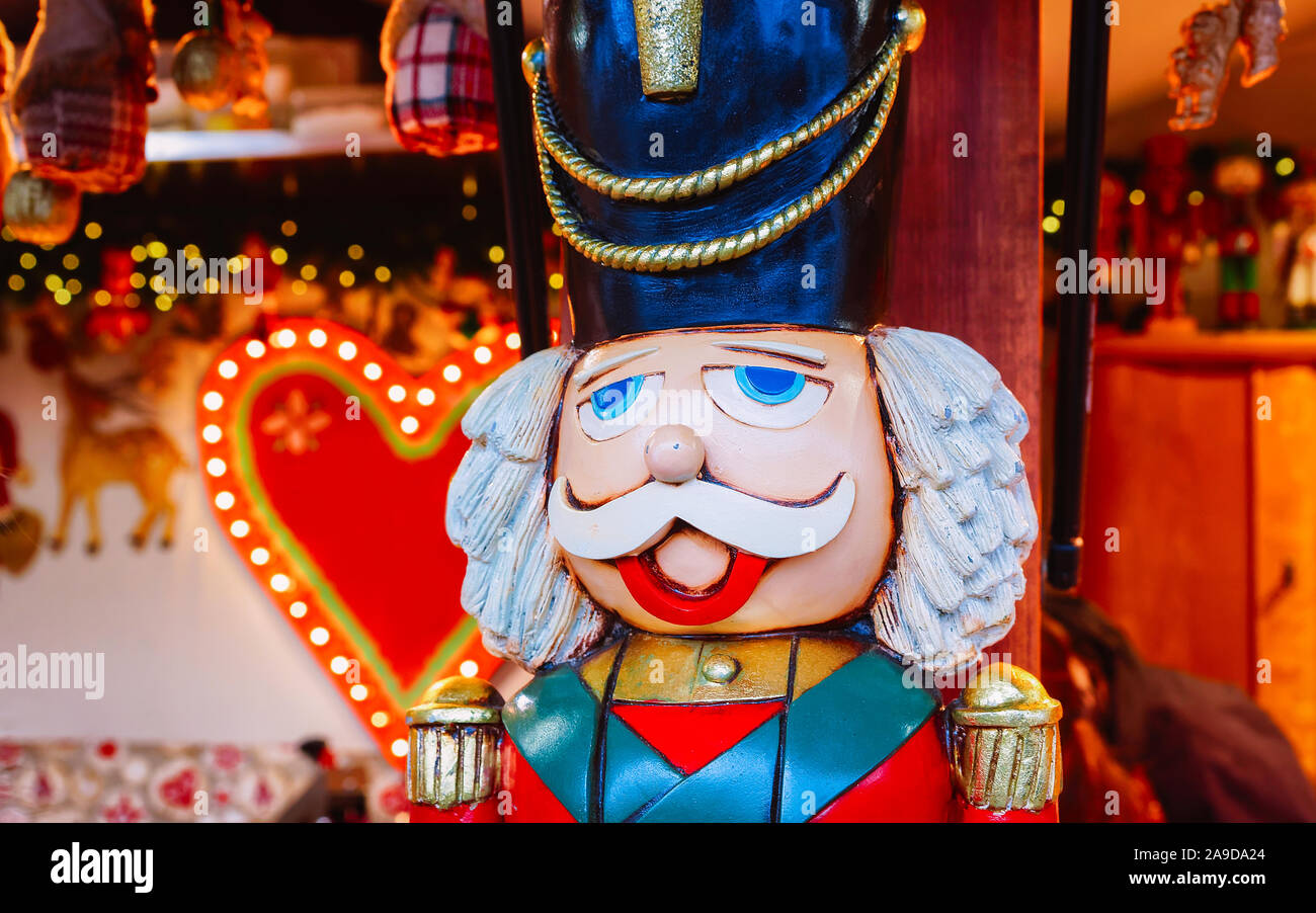 Nutcracker Christmas Market at Alexanderplatz in Winter Berlin Germany ...