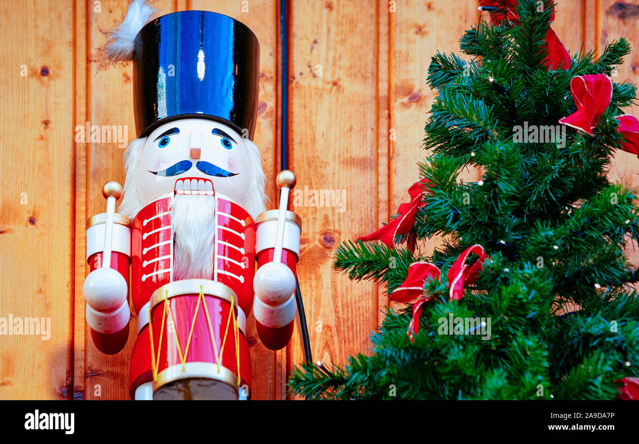 Nutcracker at Christmas Market Alexanderplatz in Germany Winter Berlin ...