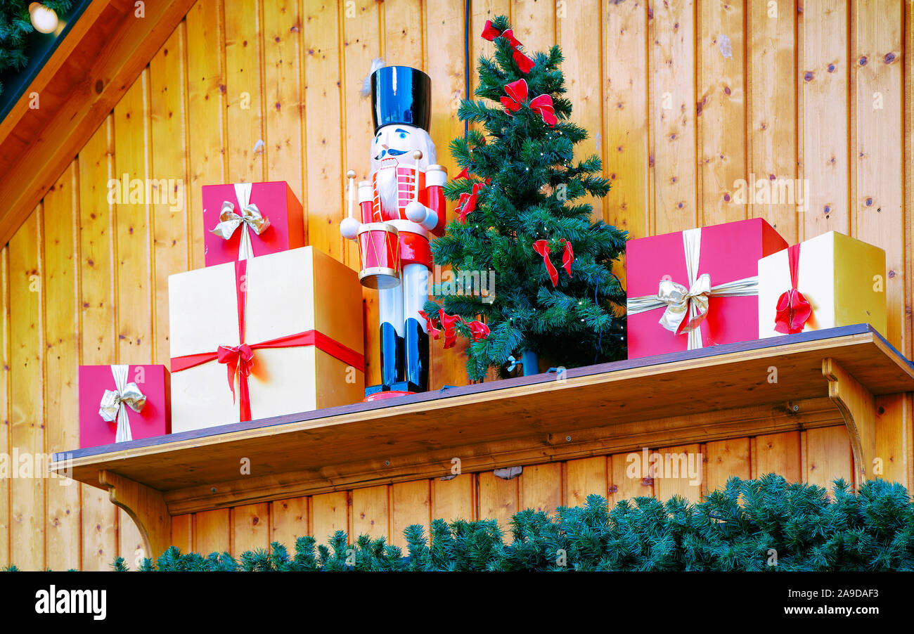 Nutcracker at Christmas Market Alexanderplatz in Winter Berlin Germany ...