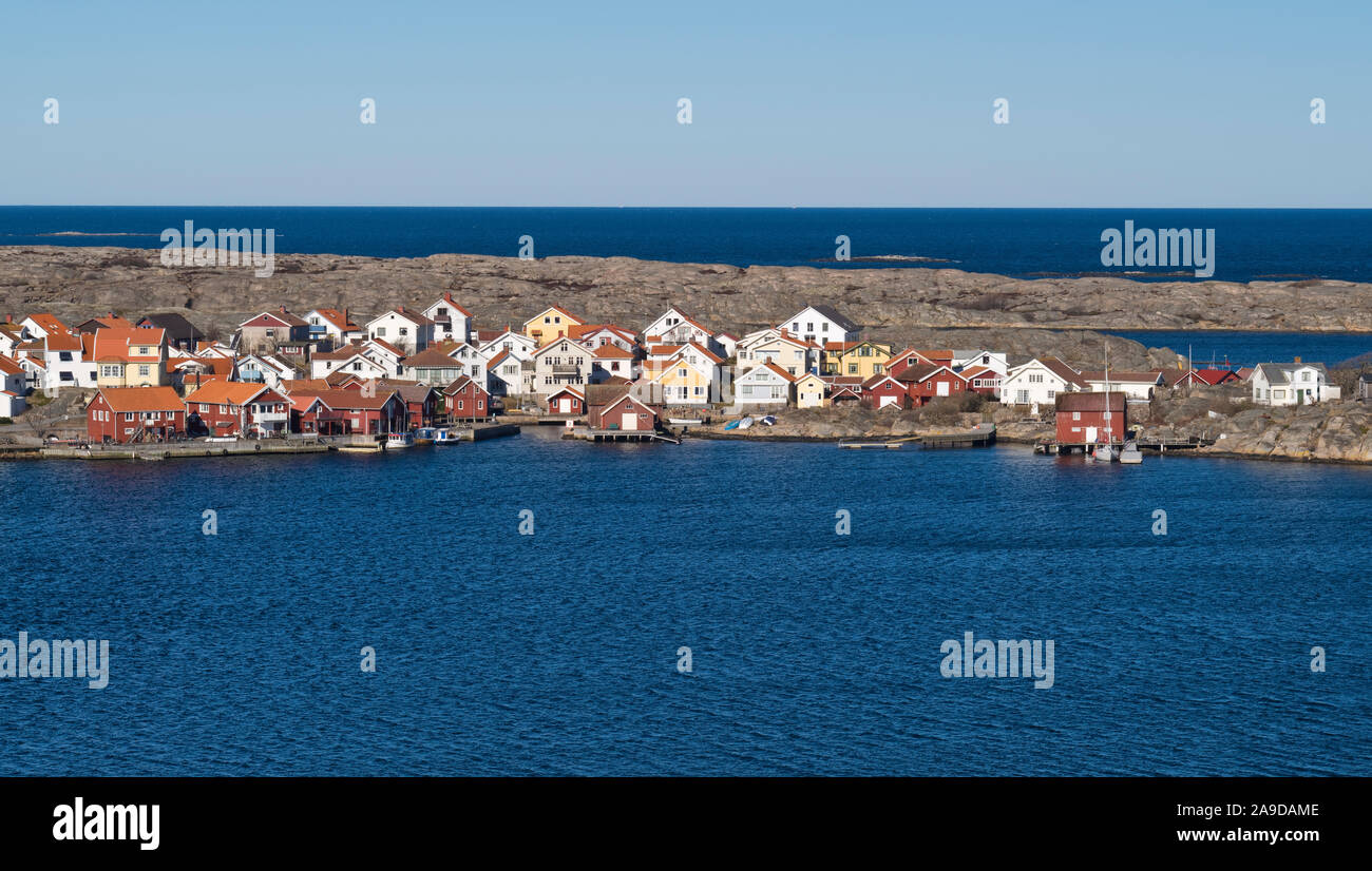 Sweden, Bohus, West coast, Kattegat, view of Hasslösund Stock Photo - Alamy