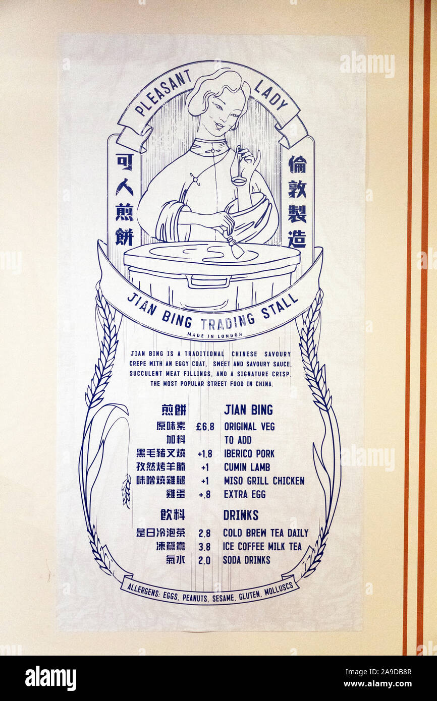 15th November 2019 - Manu at the Pleasant Lady Jian Bing Trading Stall ...