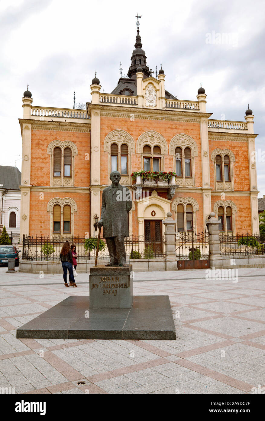 Episcopal Palace, Architecture, Novi Sad, Statue, Serbia Stock Photo ...