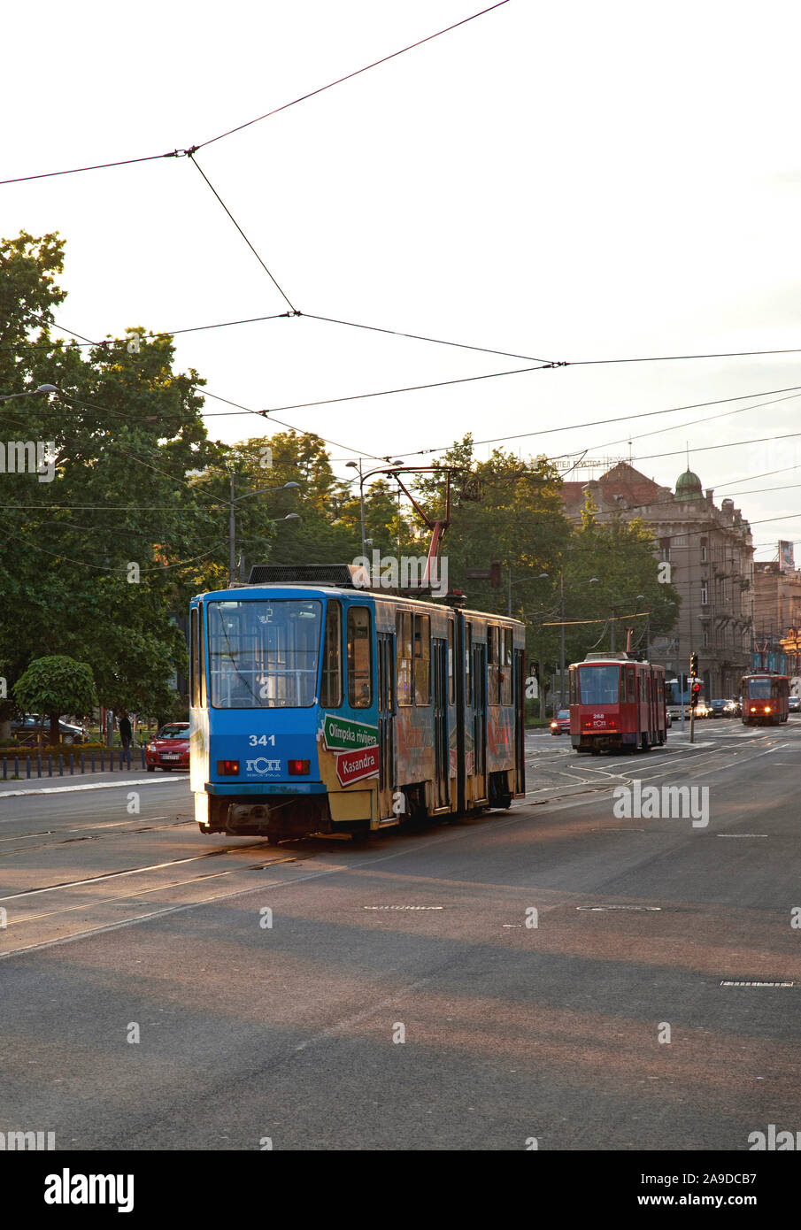 Tram, Street, Belgrade, Serbia Stock Photo - Alamy