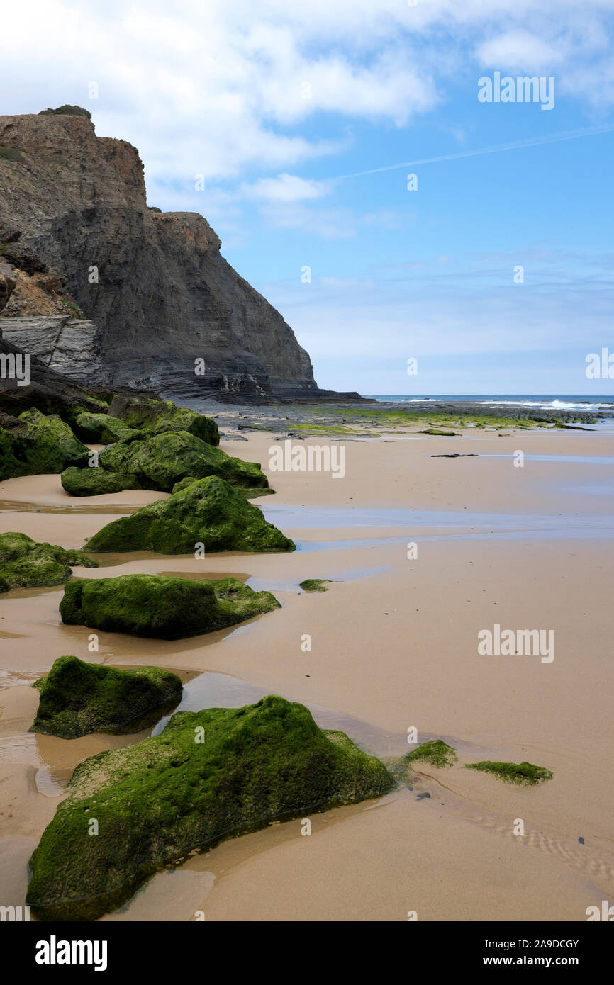 Praia de Monte Clerigo, sea view Stock Photo - Alamy