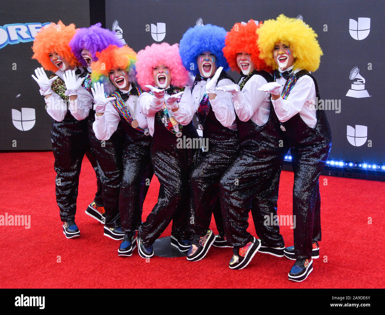 Las Vegas, United States. 14th Nov, 2019. Ni Fu ni Fa arrives on the ...