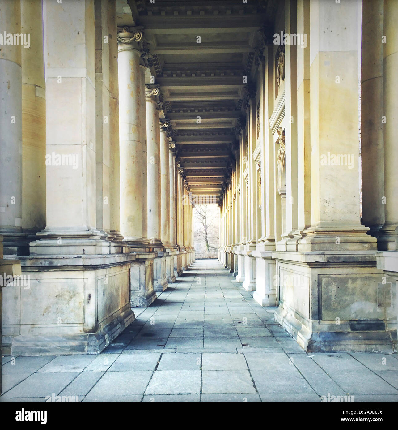 Arcade, Berlin, Columns Stock Photo - Alamy