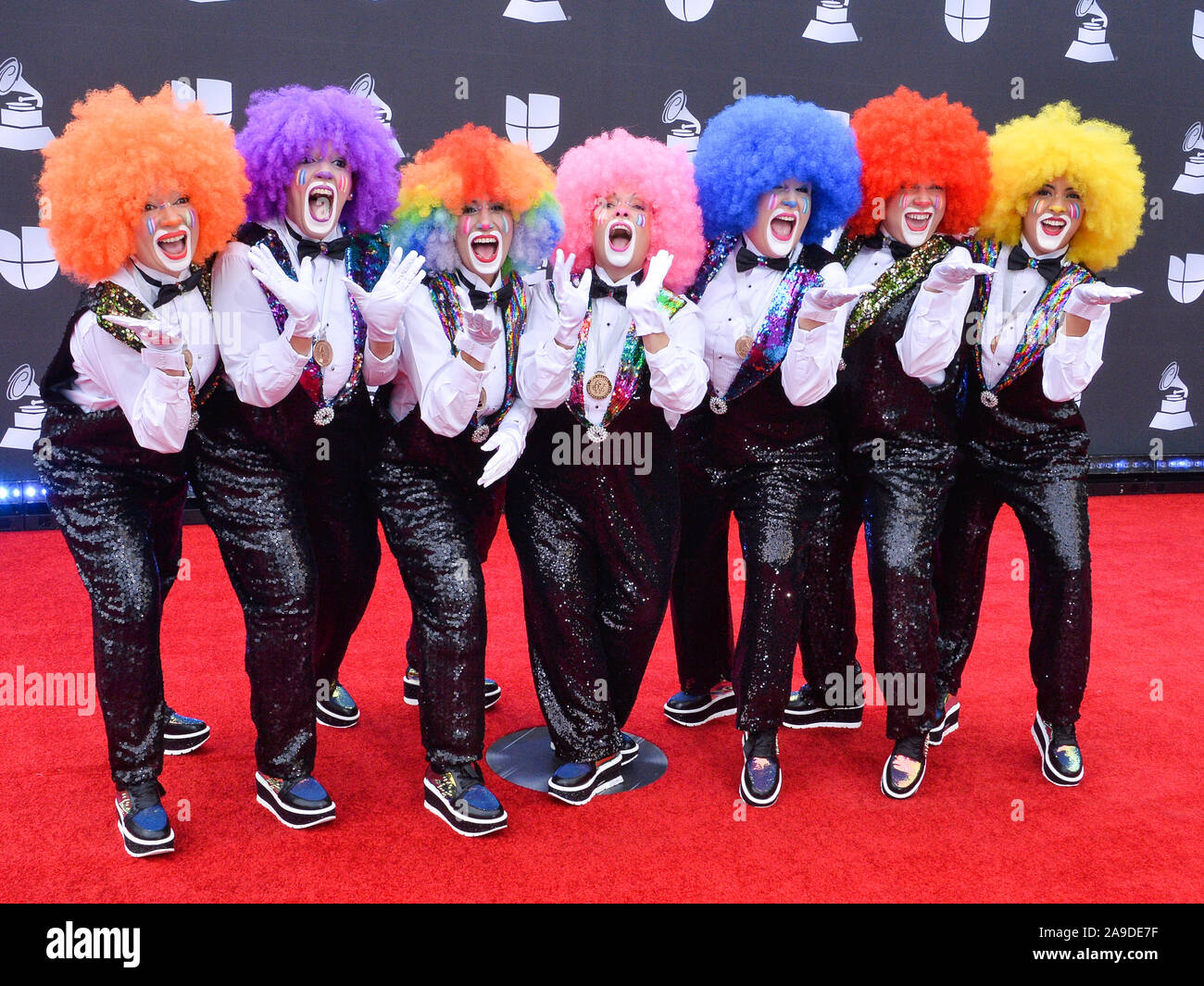 Las Vegas, United States. 14th Nov, 2019. Ni Fu ni Fa arrives on the ...