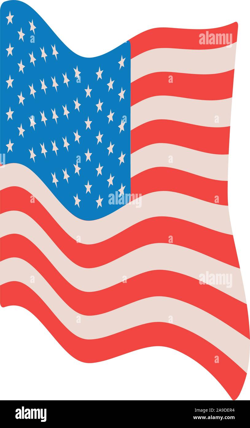 Isolated usa flag vector design Stock Vector Image & Art - Alamy