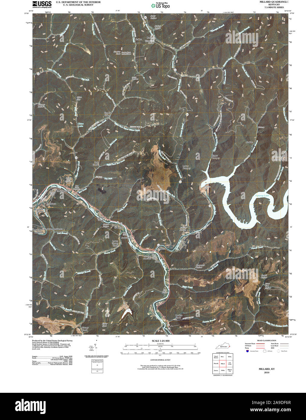 Map of millard hi-res stock photography and images - Alamy