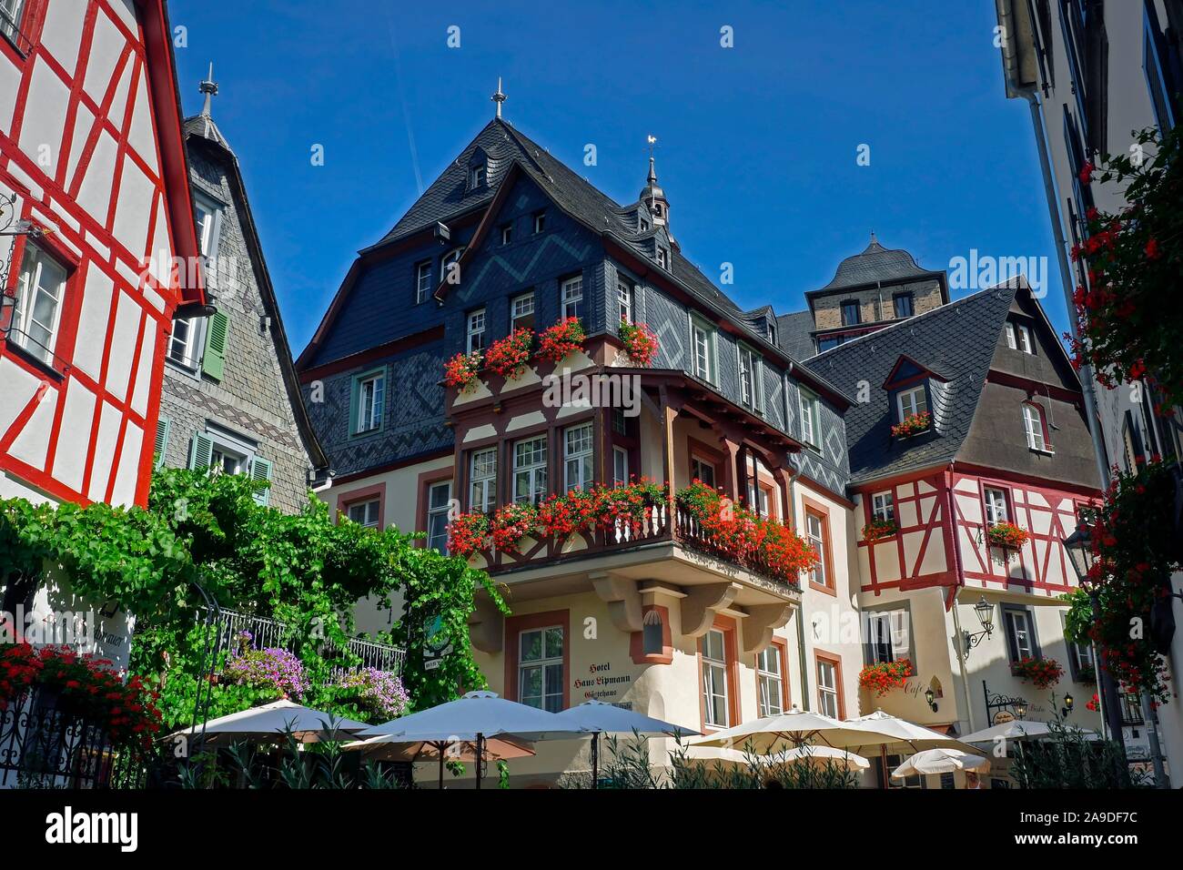 Old town in Beilstein, Moselle valley, Rhineland-Palatinate, Germany ...