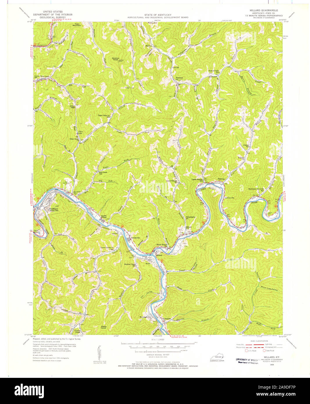 Map of millard hi-res stock photography and images - Alamy