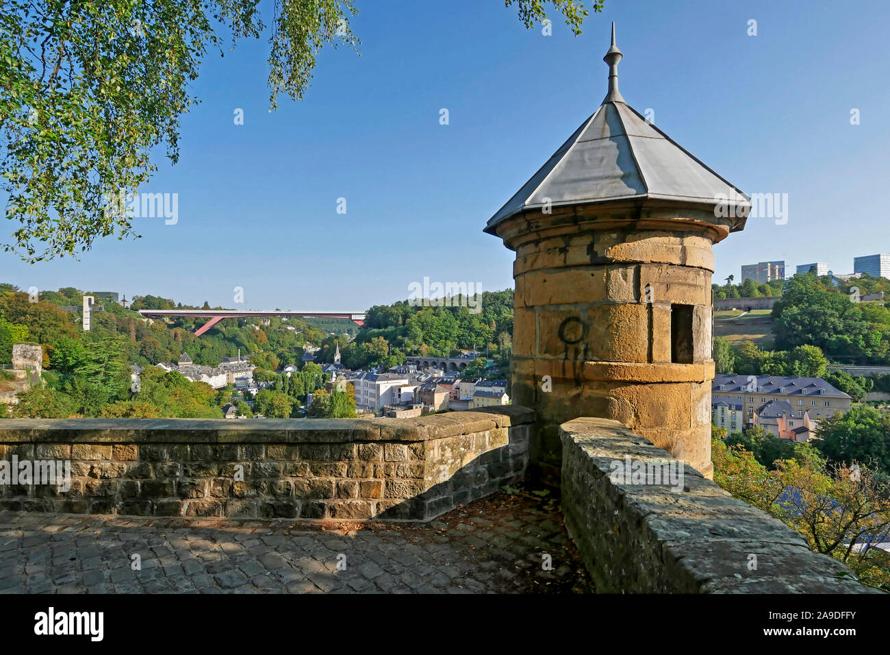 View from the fortress Luxembourg, Luxembourg City, Grand Duchy of ...
