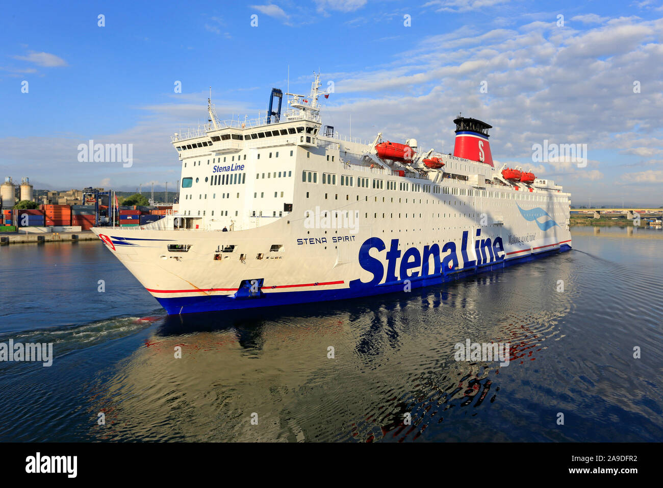 Cruise ship Stena Line in the harbor in Gdynia, Gdansk bay, Pomerania ...