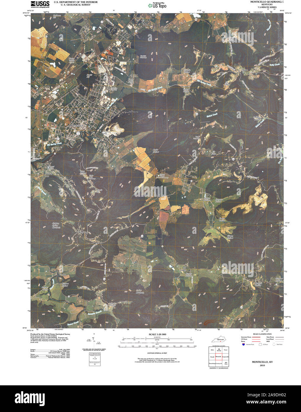 Monticello map hi-res stock photography and images - Alamy