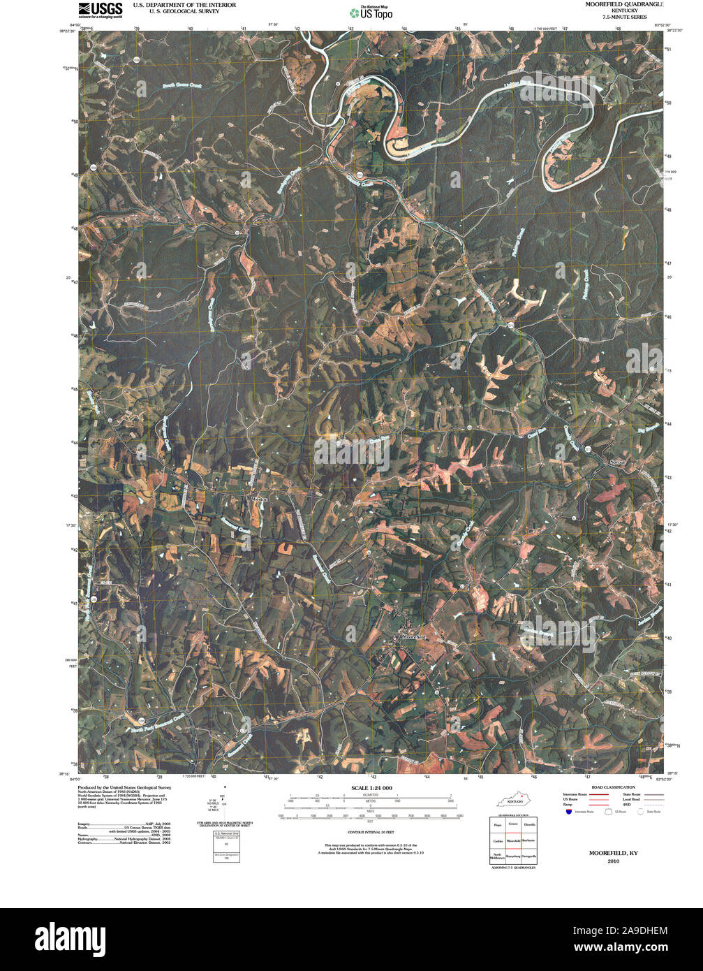 Map of moorefield hi-res stock photography and images - Alamy