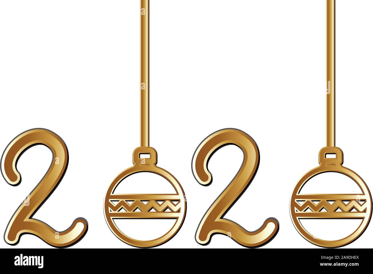 2020 welcome new year Stock Vector Images - Alamy