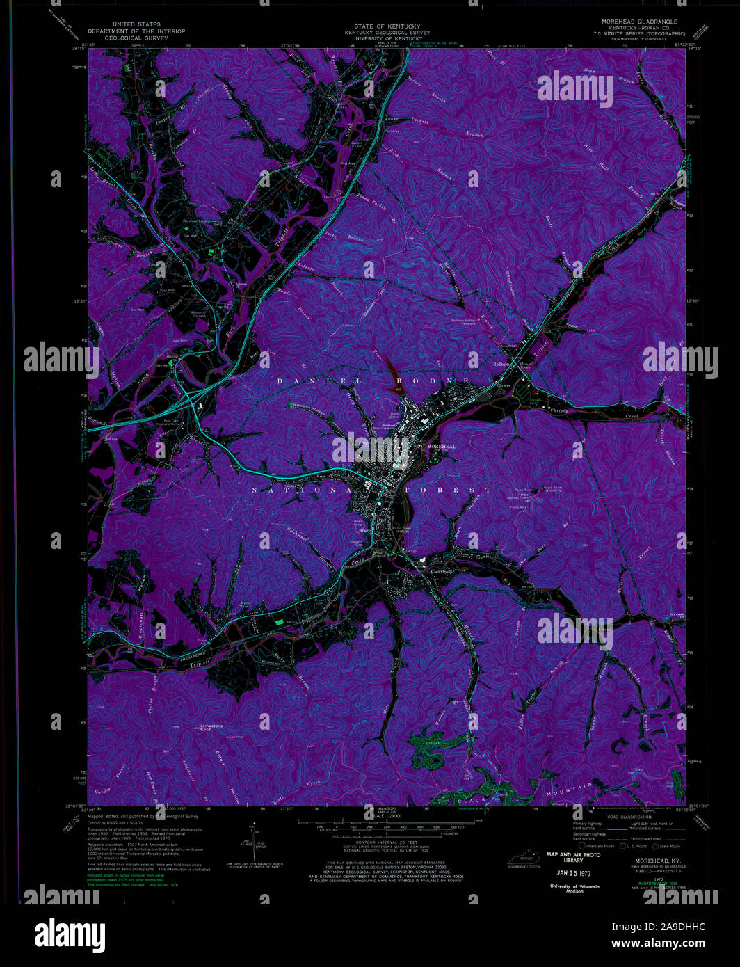 Morehead map hi-res stock photography and images - Alamy