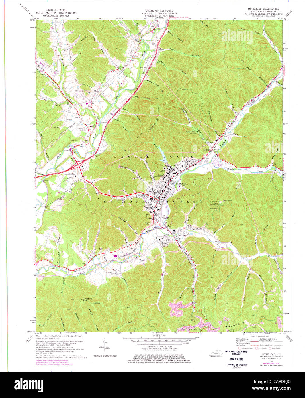 Morehead map hi-res stock photography and images - Alamy