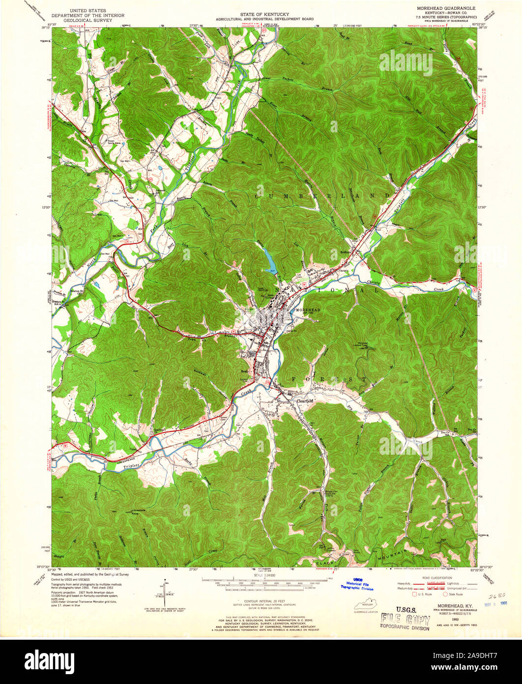 Morehead map hi-res stock photography and images - Alamy