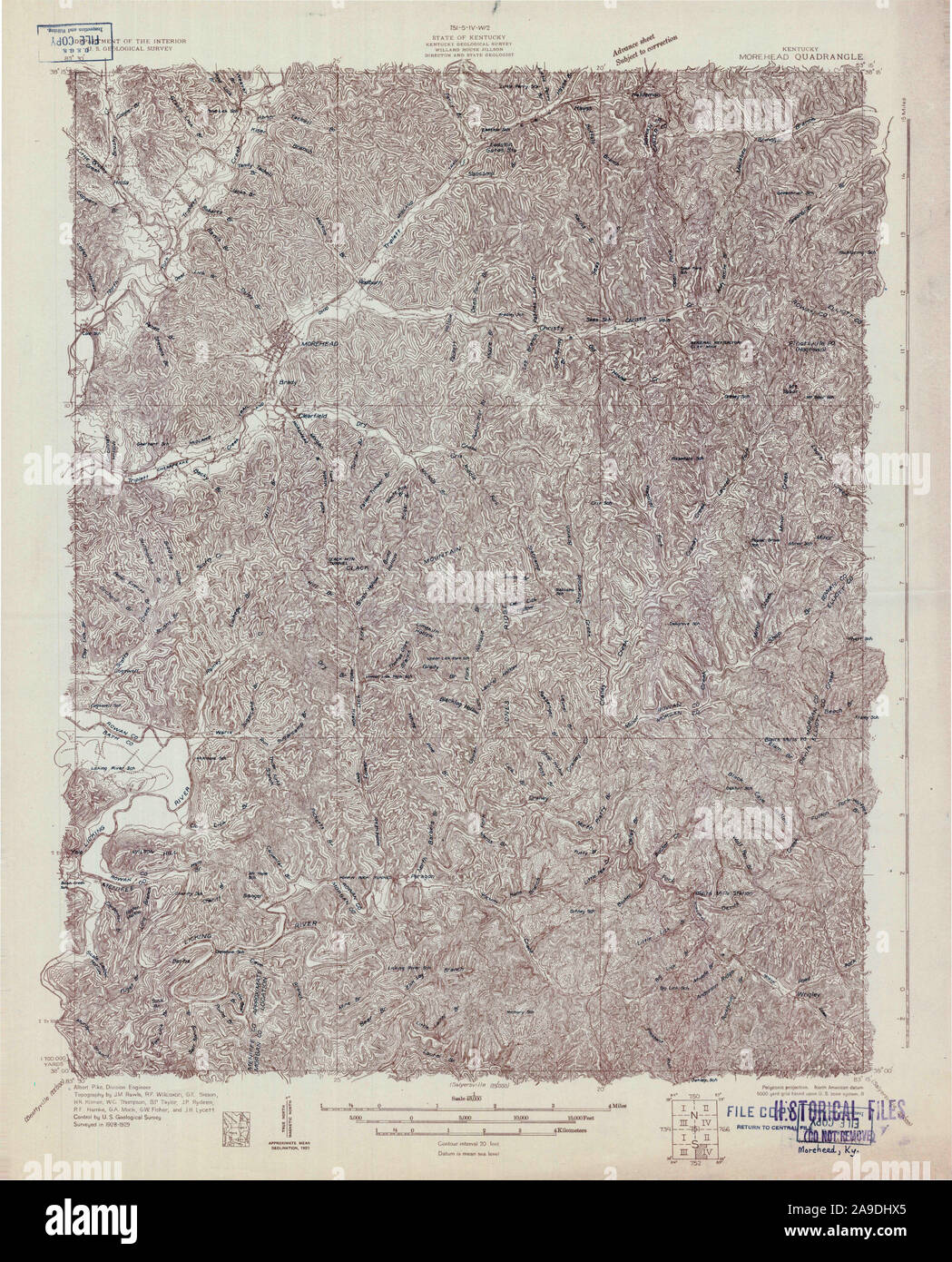 Map of morehead hi-res stock photography and images - Alamy