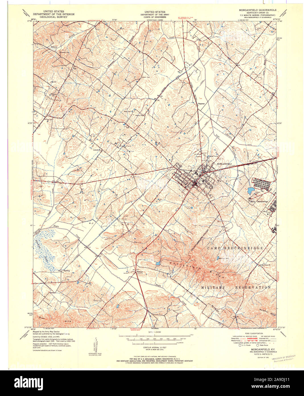 Map of morganfield hi-res stock photography and images - Alamy