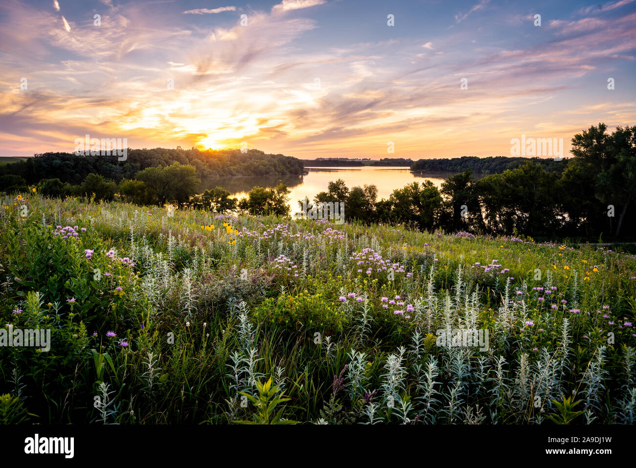 Beautiful sunset over midwest in hi-res stock photography and images ...