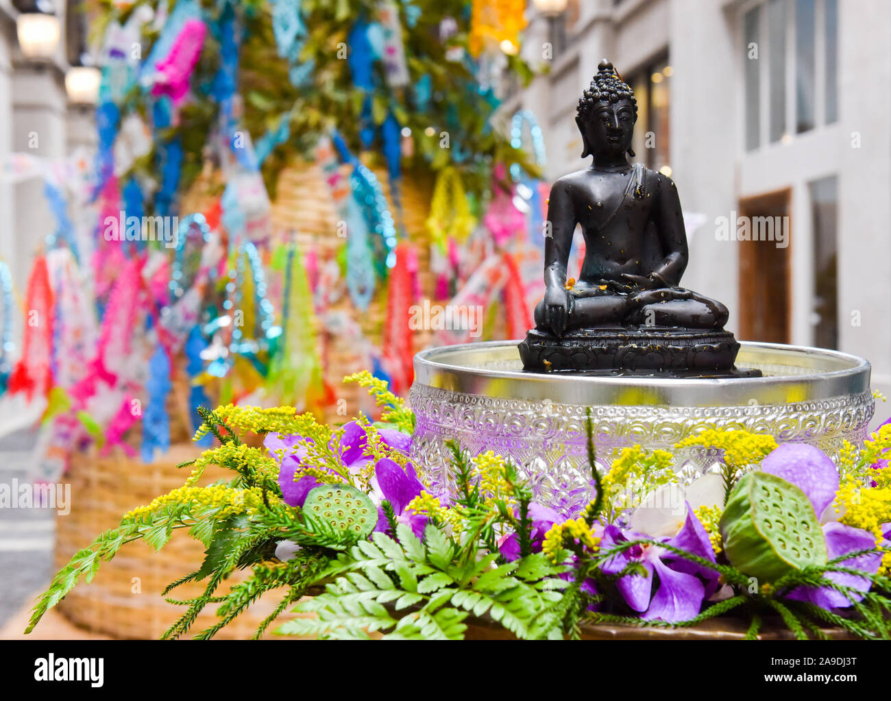 Songkran celebration (Thai New Year) at One Nimman Shopping Mall ...