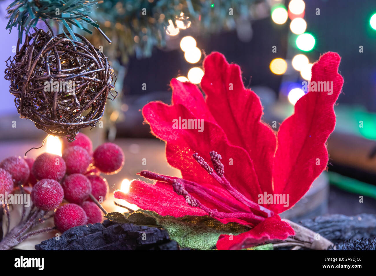 Christmas party, celebration and family reunion. Peace and joy to share ...