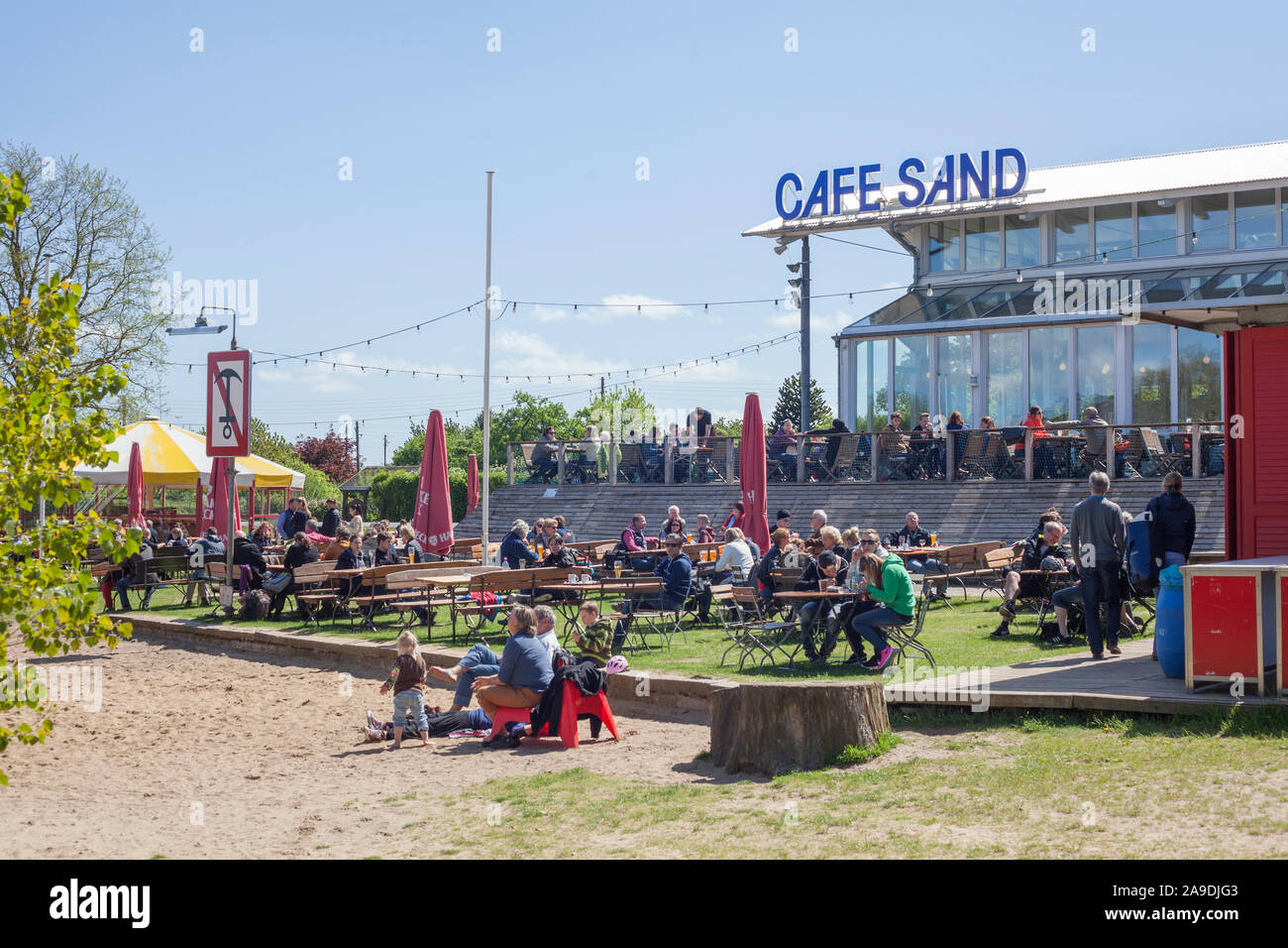 Cafe Sand, Bremen, Germany, Europe Stock Photo - Alamy