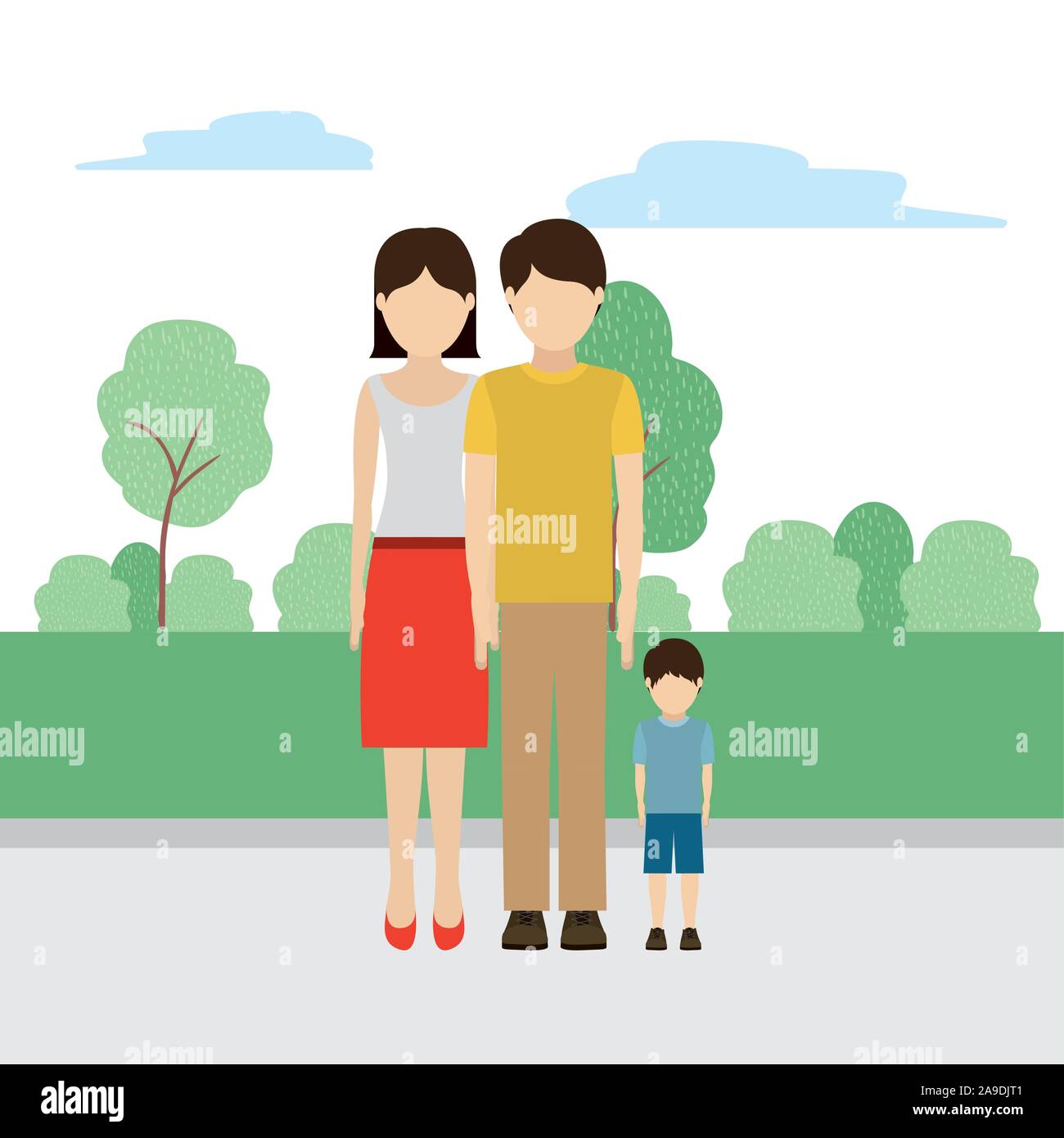 Father and mother with son vector design Stock Vector Image & Art - Alamy