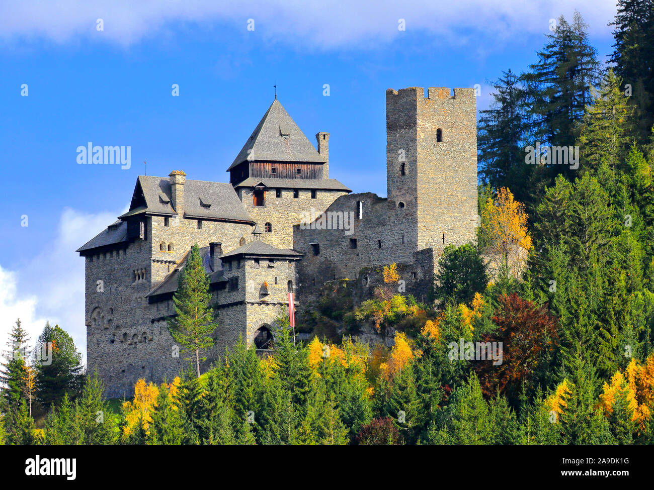Castle Finstergrün in Ramingstein in Austria Stock Photo - Alamy