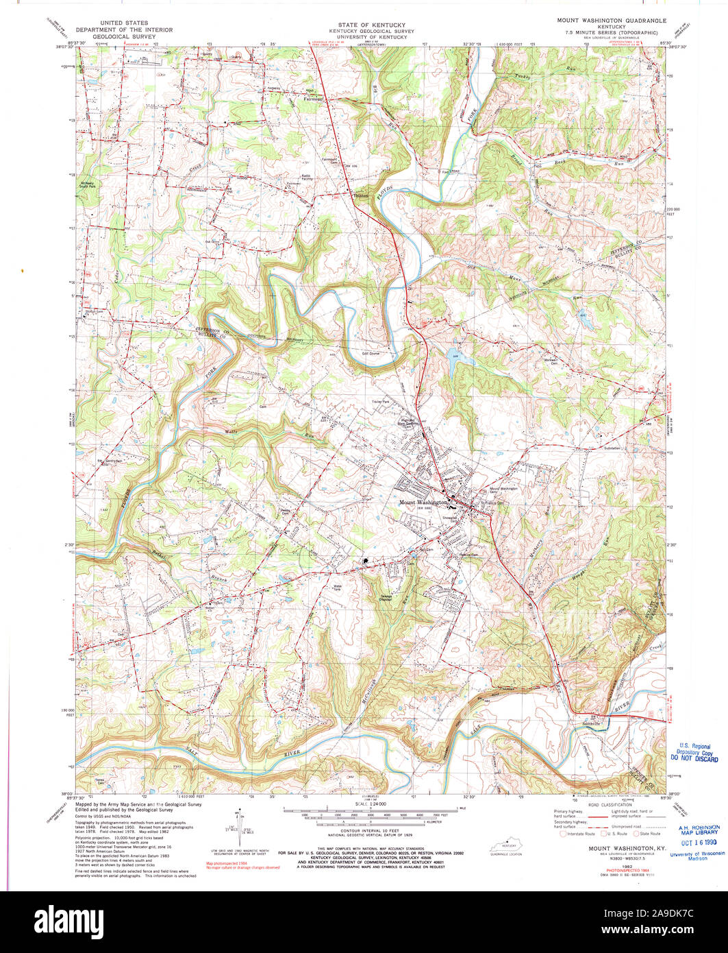 Mount washington kentucky map hi-res stock photography and images - Alamy