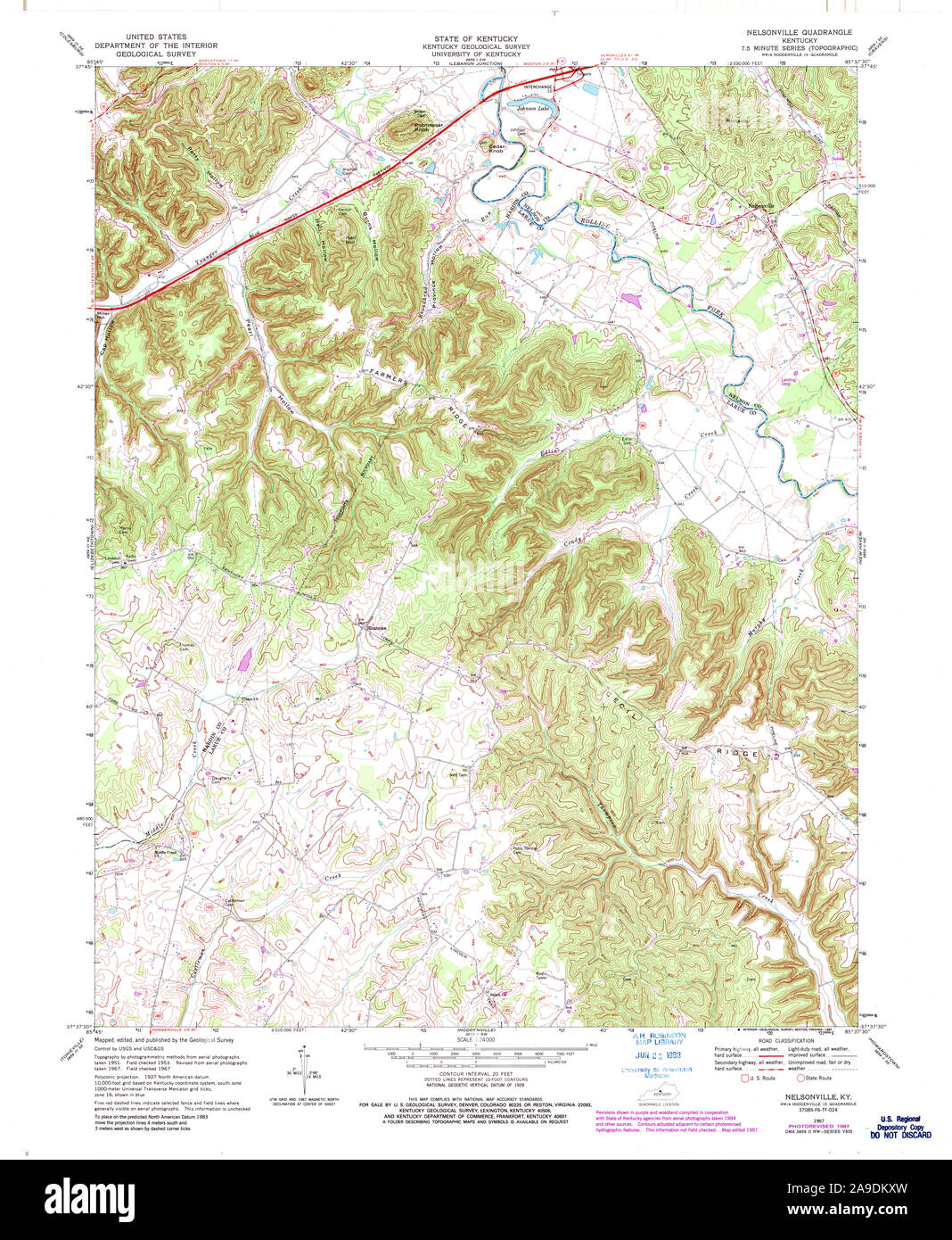 Map of nelsonville hi-res stock photography and images - Alamy