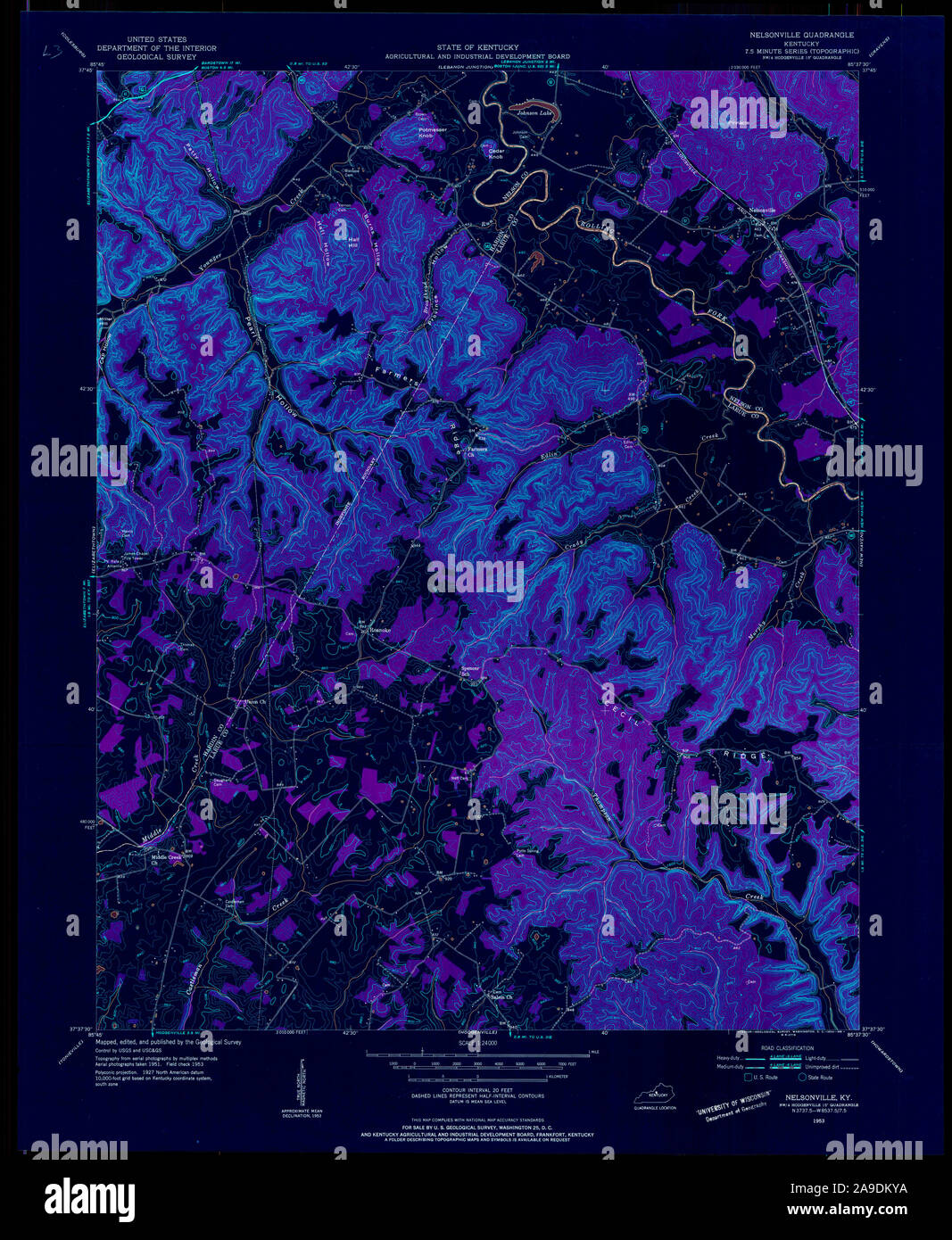 Map of nelsonville hi-res stock photography and images - Alamy
