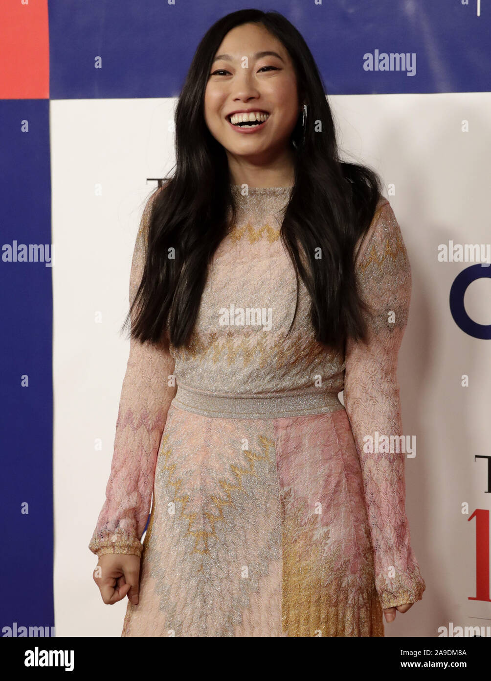 Awkwafina arrives on the red carpet at the TIME 100 Next on Thursday ...