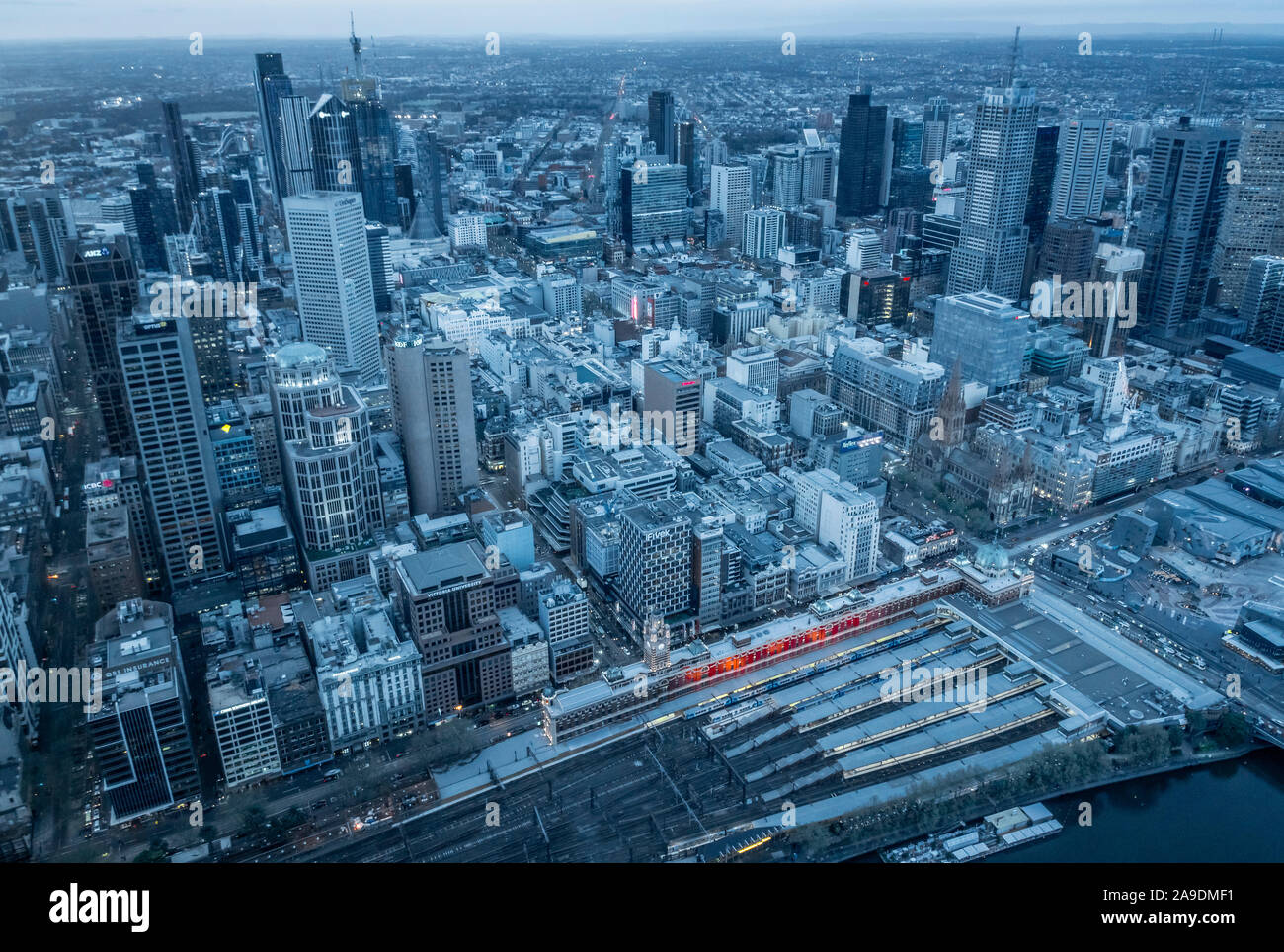 Hi rise buildings in downtown melbourne hi-res stock photography and ...