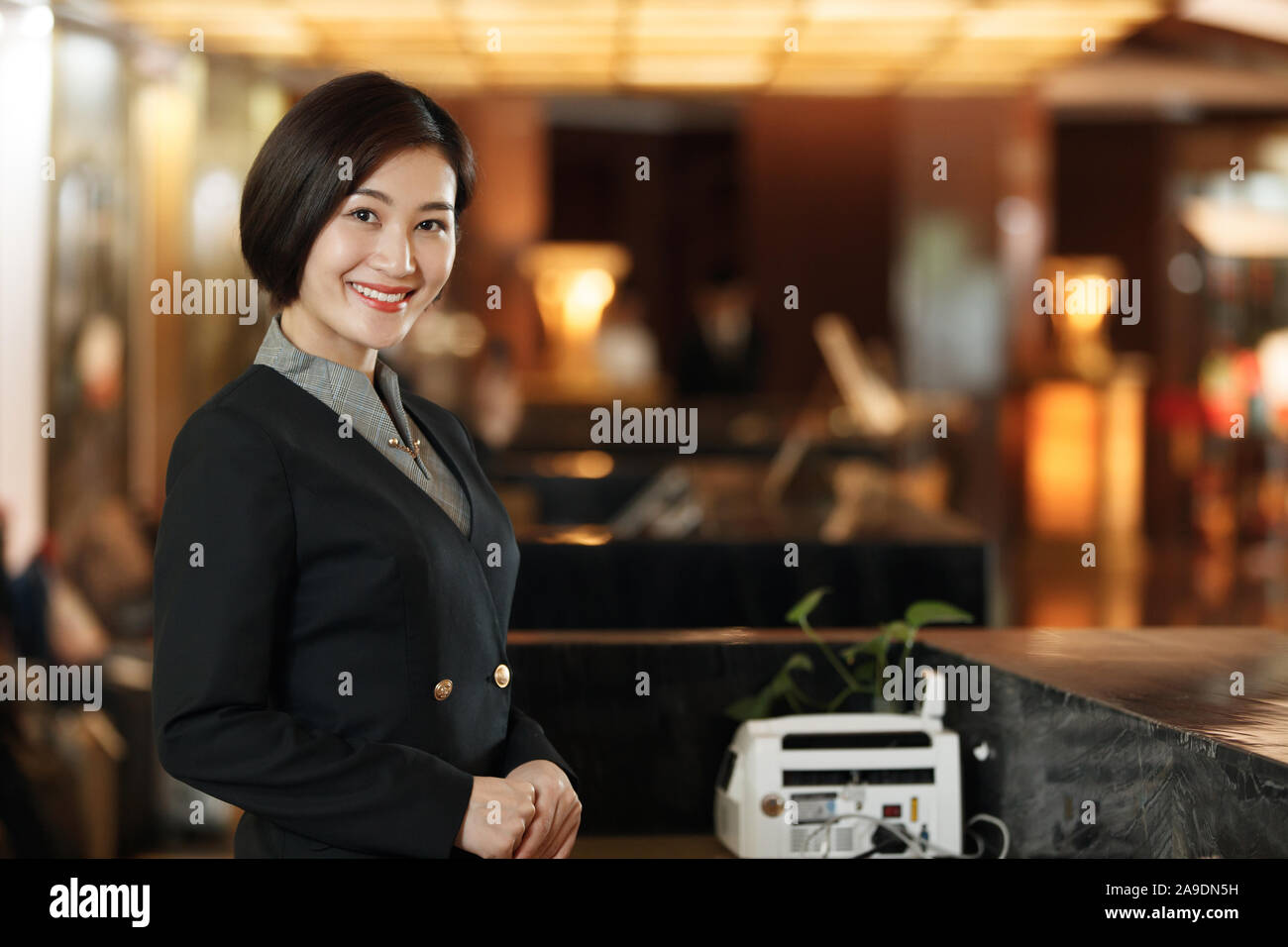 The hotel manager portrait Stock Photo - Alamy