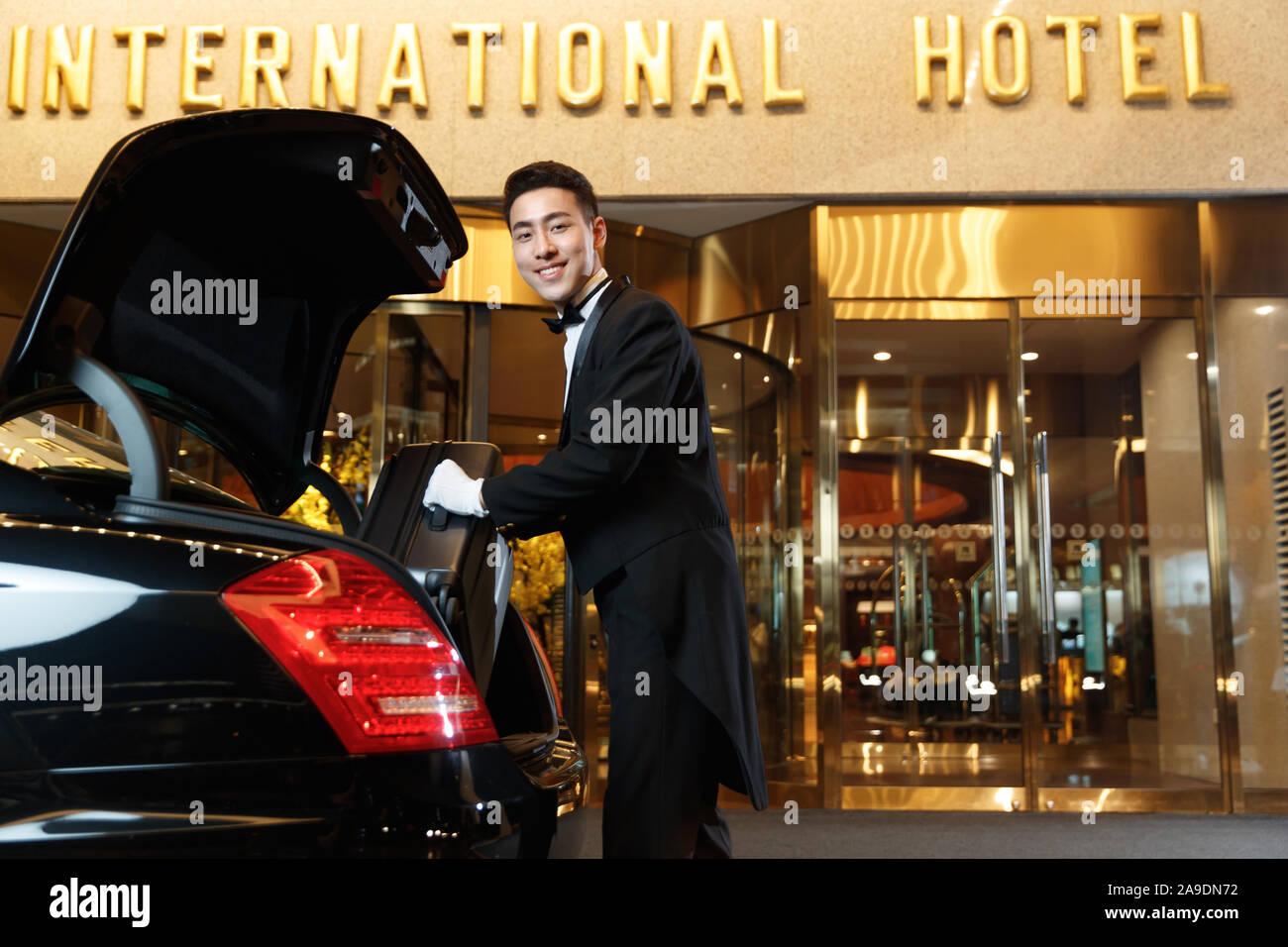 Hotel limousine service Stock Photo - Alamy