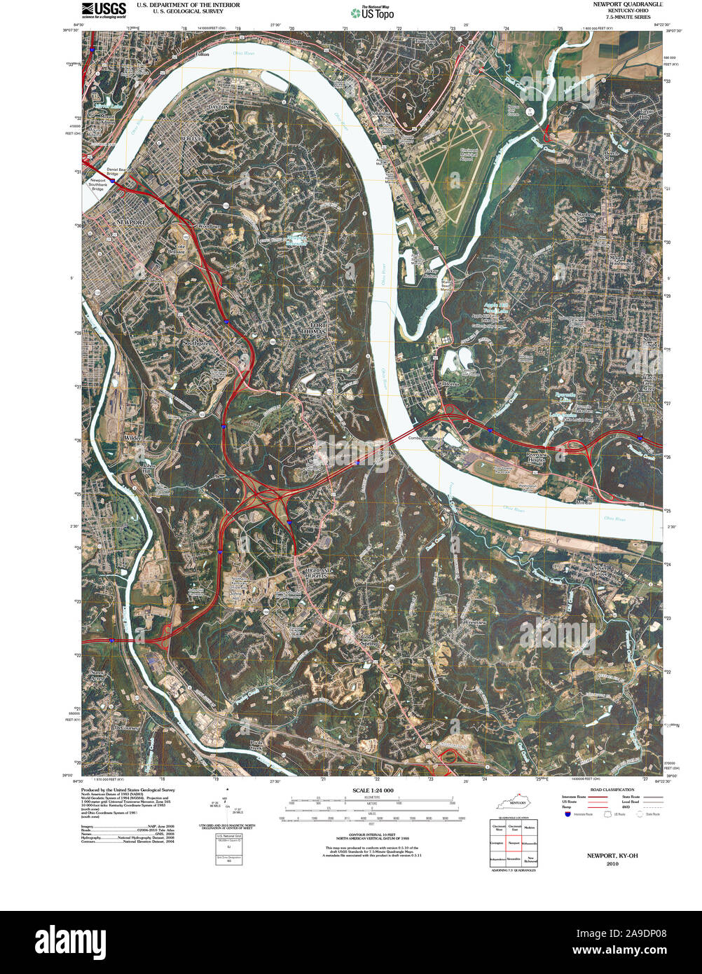 Historical map of kentucky hi-res stock photography and images - Alamy