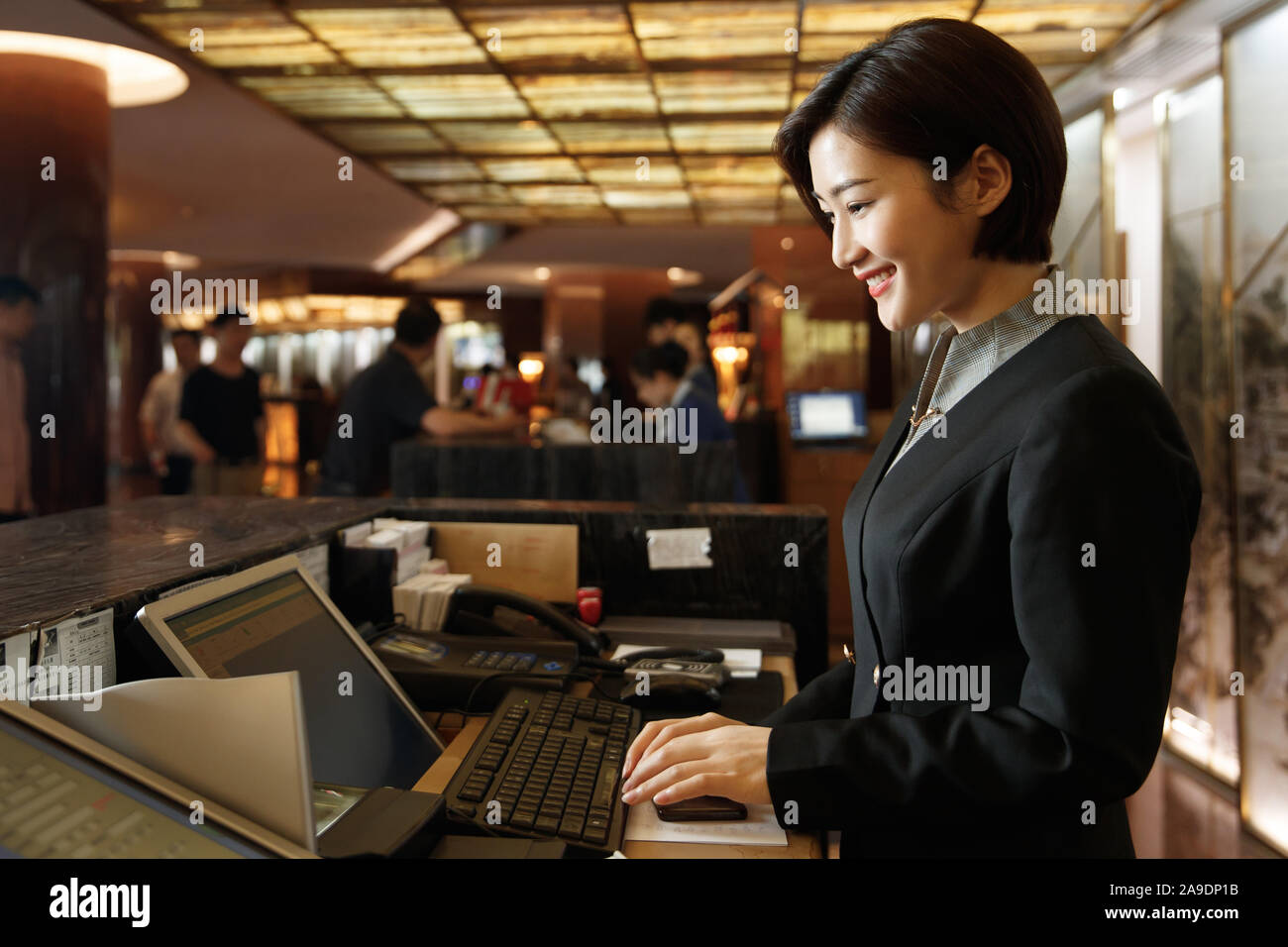 The hotel manager portrait Stock Photo - Alamy
