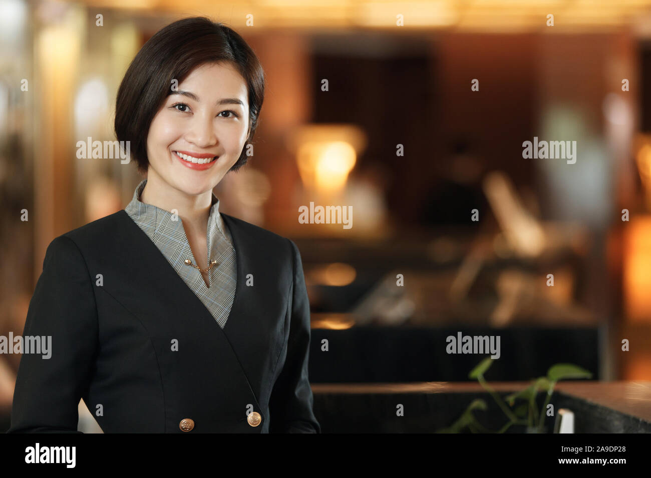 The hotel manager portrait Stock Photo - Alamy