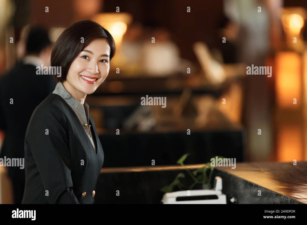 The hotel manager portrait Stock Photo - Alamy