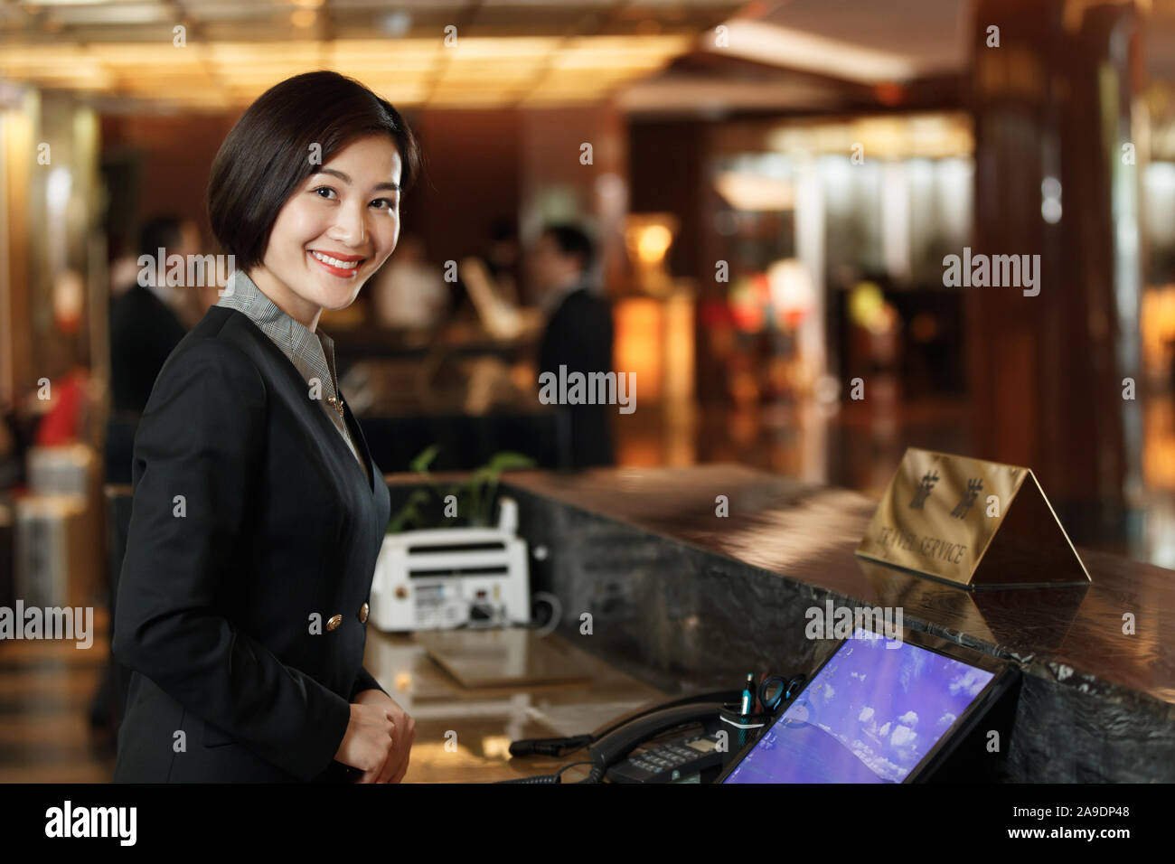 The hotel manager portrait Stock Photo - Alamy